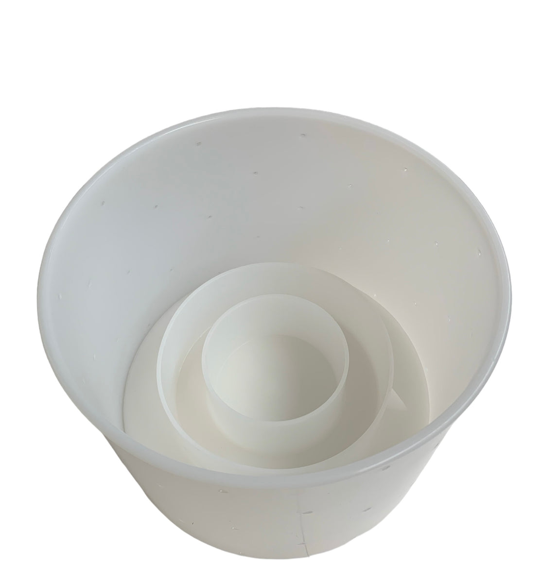 Hard cheese mould kit set of 4 moulds - large mould with follower, cyl ...