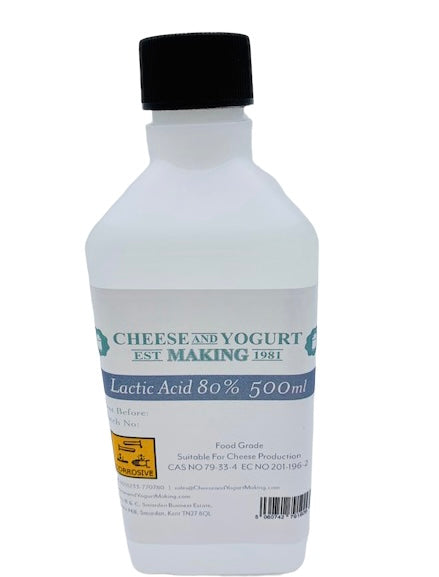 Lactic Acid (80%) Food Grade – Cheese and Yoghurt Making