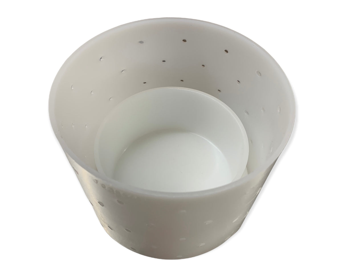 Cheese Mould No.7 - Cylinder, Base & Follower – Cheese and Yoghurt Making